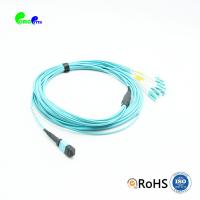 China 3ft MTP Optical Fiber Jumper OM3 MM Multimode Breakout Patch Cable for sale