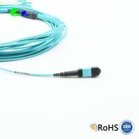 China 3ft MTP Optical Fiber Jumper OM3 MM Multimode Breakout Patch Cable for sale