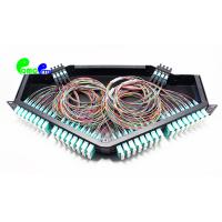 China 96F 128F 144F MPO Patch Panel 19' 1RU  Fixed Type FHD Patch Panel for sale