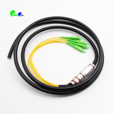 중국 옥외 2F 4F 광섬유 접속 케이블 SC 기갑 방수 변발 판매용