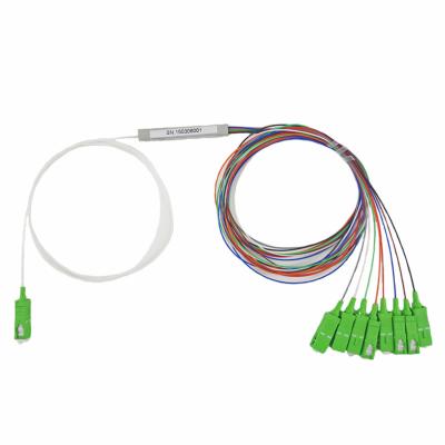 Cina Separatore a fibra ottica 1x8 Blockless dello SpA con il connettore dello Sc APC 9/125μm in vendita