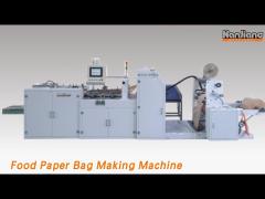 V Bottom Food Paper Bag Making Machine High Speed Automatic