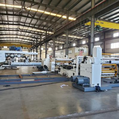 China Release Paper Extrusion Laminating Machine for PVC & PU Leather Embossing Pattern Transfer for sale