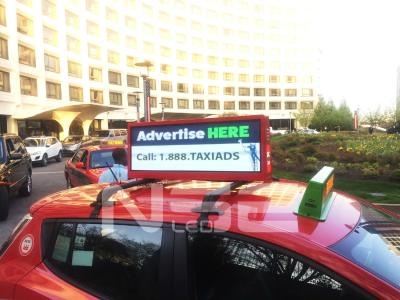 China NSE LED Group Taxi Top Advertising Display In USA Bus LED Display for sale
