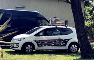 China WIFI Control Taxi LED Display In Germany Taxi Roof Display TAXI TOP DISPLAY for sale