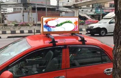 China HD Outdoor WIFI&USB Taxi Top Advertising LED Display Taxi Top LED Display China for sale