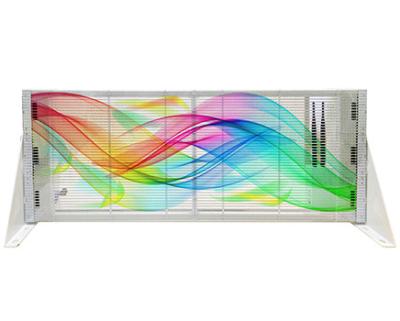 China TW P2.8 / P3.91 Transparent car rear window LED display car window led display Portable LED Sign China for sale