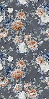 China Elegant Song Flower Interval glazed porcelain glass floor ceramic glazed tile wholesale Thickness 9mm for sale