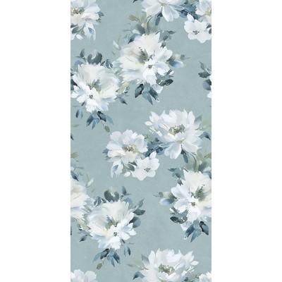 Quality High Hardness And Wear Resistance Decorative Ceramic Tile In Light Grayish Blue With Exquisite Floral Pattern for sale