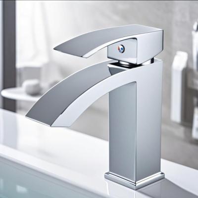 China Contemporary Bathroom Faucets Stainless Steel Single Hole Basin Tap for sale