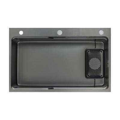 中国 シングルボウルキッチンシンク ステンレススチール マリングレード 防錆 一体型排水システム オーバーフロー保護 販売のため