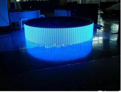 Cina P7.62 ha curvato lo schermo 1R1G1B del LED per la pubblicità del video/foto/messaggio in vendita