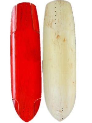 Cina Il rosso 6 mette a strati l'acero e 3 strati della fibra di vetro Longboard per le ragazze, pollice 37*9.75 in vendita