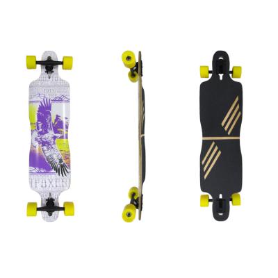 Cina 40,75 * 9 strati a 9.625 pollici di 100% del canadese dell'acero di Longboard della fibra/metallo del carbonio in vendita