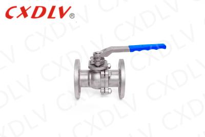 China CF8 Flanged Ball Valve with RPTFE or Develon Seat Material for Oil and Other Fluids for sale