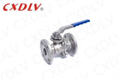 China Low Platform DIN Standard Flange Float Ball Valve Price With Handle ss304/316 for sale