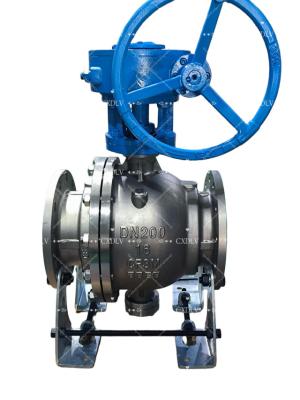 Cina Valvola a sfera fissa in acciaio inossidabile, valvola a sfera a flangia manuale Acqua, olio, gas in vendita