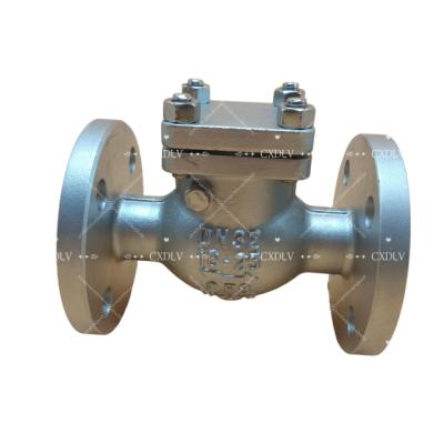 China Flange End Connection Stainless Steel Check Valve 150LB Pressure for Chemical Processing Plants for sale