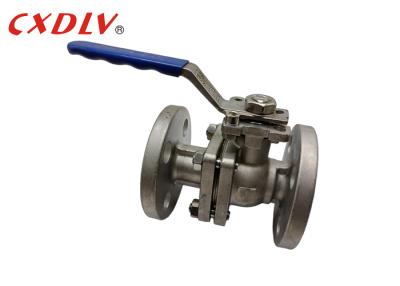 DIN PN16 SS Ball Valve 2 Slipt Parts Full Port with ISO5211 TOP