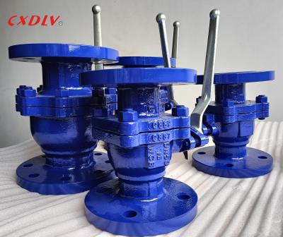 A216 Gr.WCB Valvola a sfera a fianco 2 parti con manopola PN16