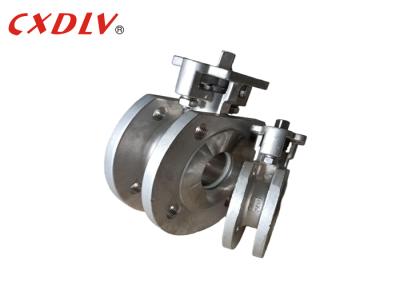 Китай Шаровой дисковый клапан из нержавеющей стали CF8, фланцевый, прочный, цельный корпус, голый шток с регулируемым сальником PN16 продается
