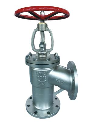 China Robust Flanged Angle Globe Valve Providing Effective Backflow Prevention and Easy Installation in Industrial Fluid Systems for sale