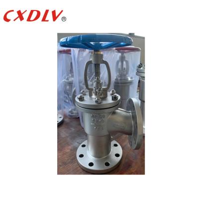 China Cast Steel Flanged Angle Globe Valve with Manual Handwheel, Marine Service for sale
