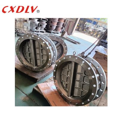 China DN600 Dual Plate Check Valve Duplex Steel 2205 PN10 Flanged – Anti-Corrosion Check Valve for Marine Piping for sale