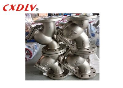 China Flanged Connection CF8 Body Material Y Strainer Valve With Mesh 40 PN16 RF for sale