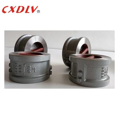 China Duo Plate Cast Steel Metal Seat Wafer Check Valve Non Return Valves 150LB RF for sale