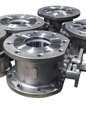 China Italian Thin-Walled Wafer Ball Valve Stainless Steel Quick-Change Components 2PC with ISO5211 Mounting Pad for sale