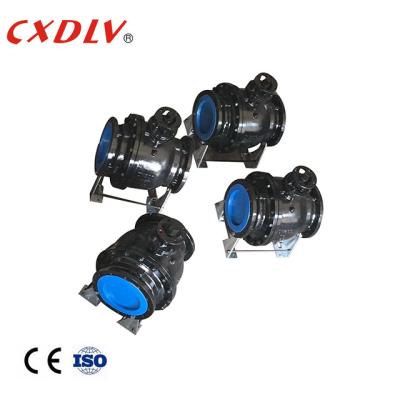 China DN150 Floating A216 WCB Trunnion Flanged Ball Valve for sale