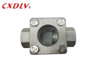 China Investment Casting Sight Glass Flow Indicator Screw Ends DN15 DN25 for sale