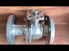 Elektrische Actuator Directe Opzettende SS Het Type van Kogelklepflens Nominale Grootte DN50 ~ DN200