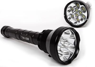 China Super Bright 11000Lm 9X CREE T6 LED Police Patrol Flashlight Hunting flashlight for sale