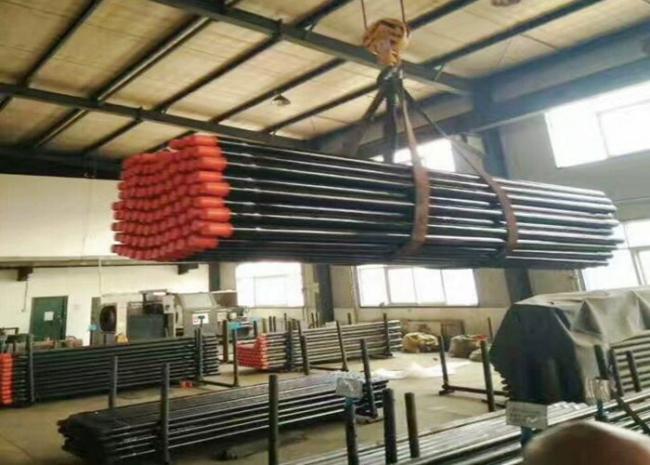 High precision carbide drill rod with tapered threads for coal mining applications