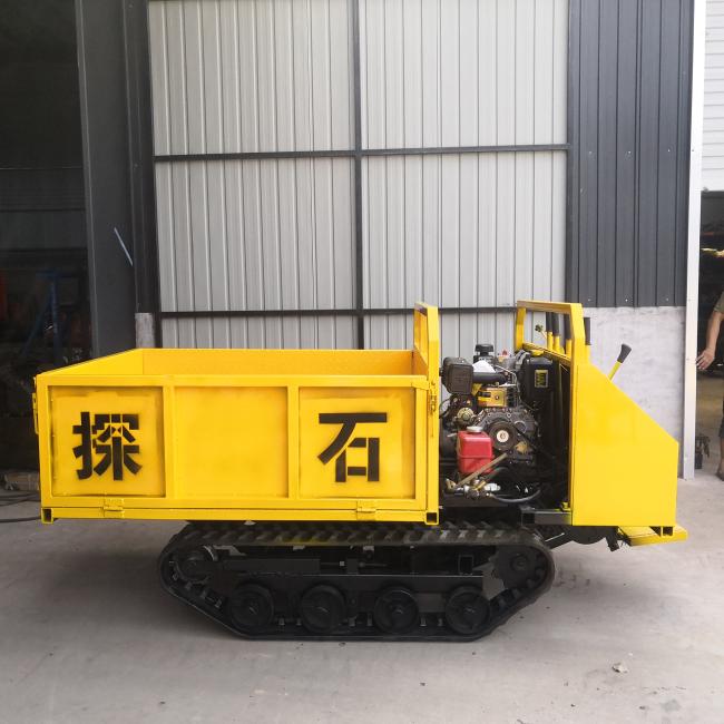 Durable Tracked Mini Dumper Transporter in operational environment