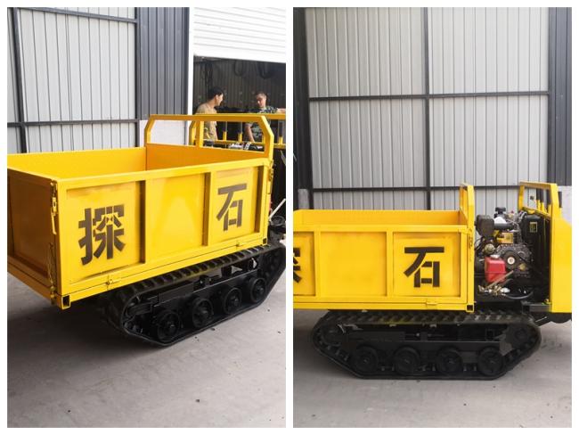 Mini Rubber Track Dumper in operational environment