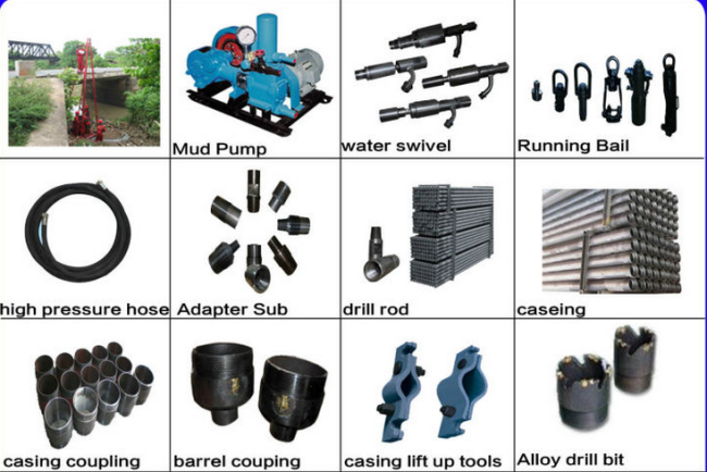 XY-1 100 m mud pump geological explore drilling rig