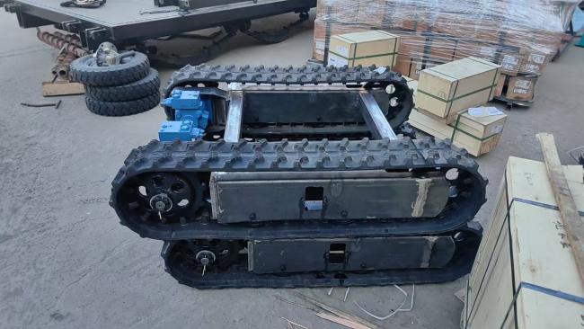 Detailed view of track components