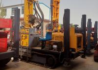 China 450m Crawler Hydraulic Rotary Drilling Rig 400m Depth 105-300mm Diameter Diesel Engine DTH for sale