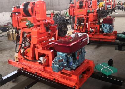 China 110m Depth Yellow Diesel Engine Geological Drill Rig Machine For Engineering Drilling Work for sale