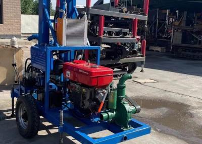 China Compact 300mm Drilling Diameter Irrigation Water Drilling Rig For Shallow Borewell 60 Meters Depth for sale