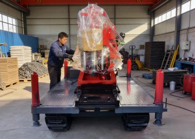 China Tracked Chassis Diamond Core Drilling Machine With Bw160 Mud Pumb for sale