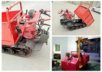 China Hydraulic Mini Crawler Dumper 500kg 6.5HP Gasoline Self Loading Dumper for sale