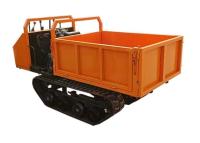 China Engineering 1500kg 10HP Crawler Transporter with Hydraulic Dump System for Mountain & Agricultural Use for sale
