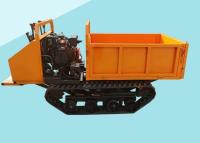 China Engineering 1500kg 10HP Crawler Transporter with Hydraulic Dump System for Mountain & Agricultural Use for sale