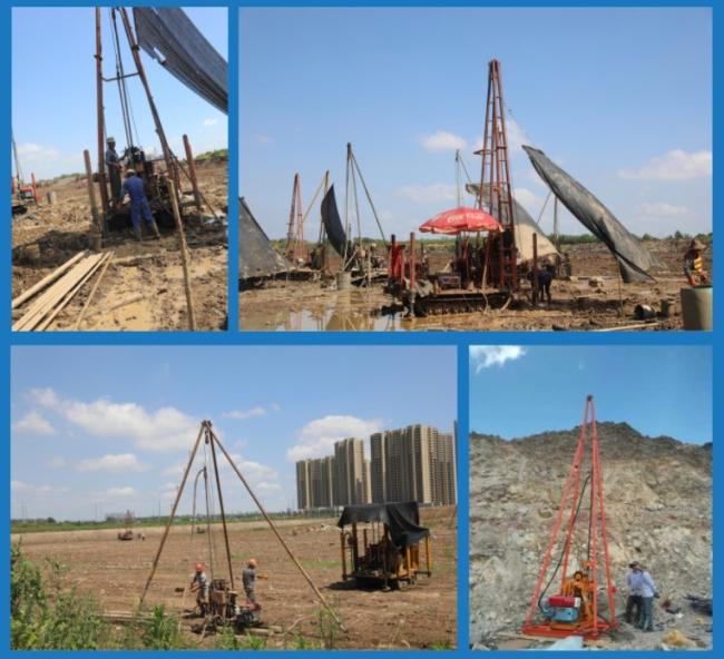 Side view of ST 180 Pneumatic Drilling Rig