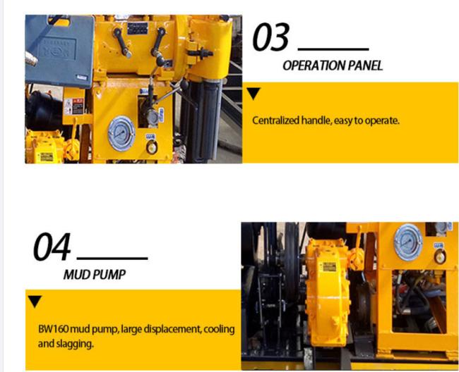 GK-200 Drill Rig side view with extended drilling arm