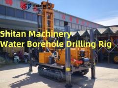 Self Propelled / Cargo Trailer Mounted Water Well Drilling Rig With Large Power Head